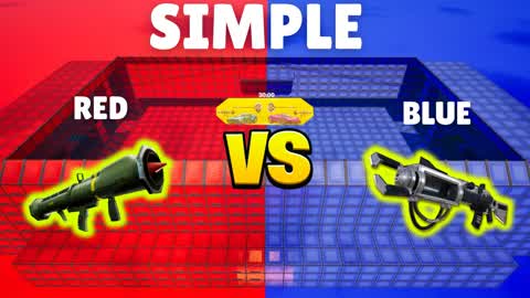 SIMPLE RED VS BLUE 🔴🔵 4251-3829-1301 by bluegg - Fortnite Creative Map ...