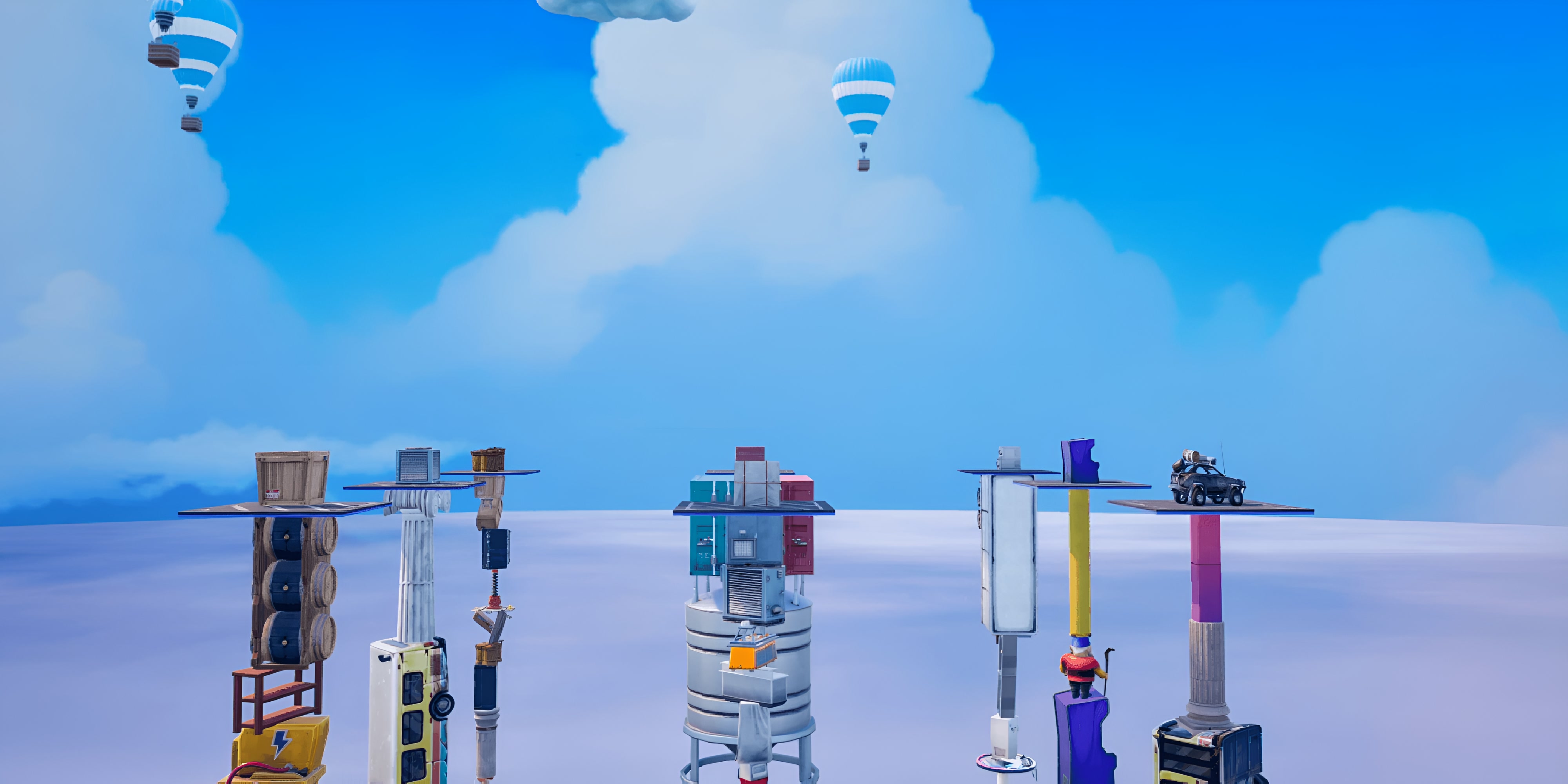 KINGS OF THE PILLARS 5591-3557-1590 by pjlm - Fortnite Creative Map Code - Fortnite.GG