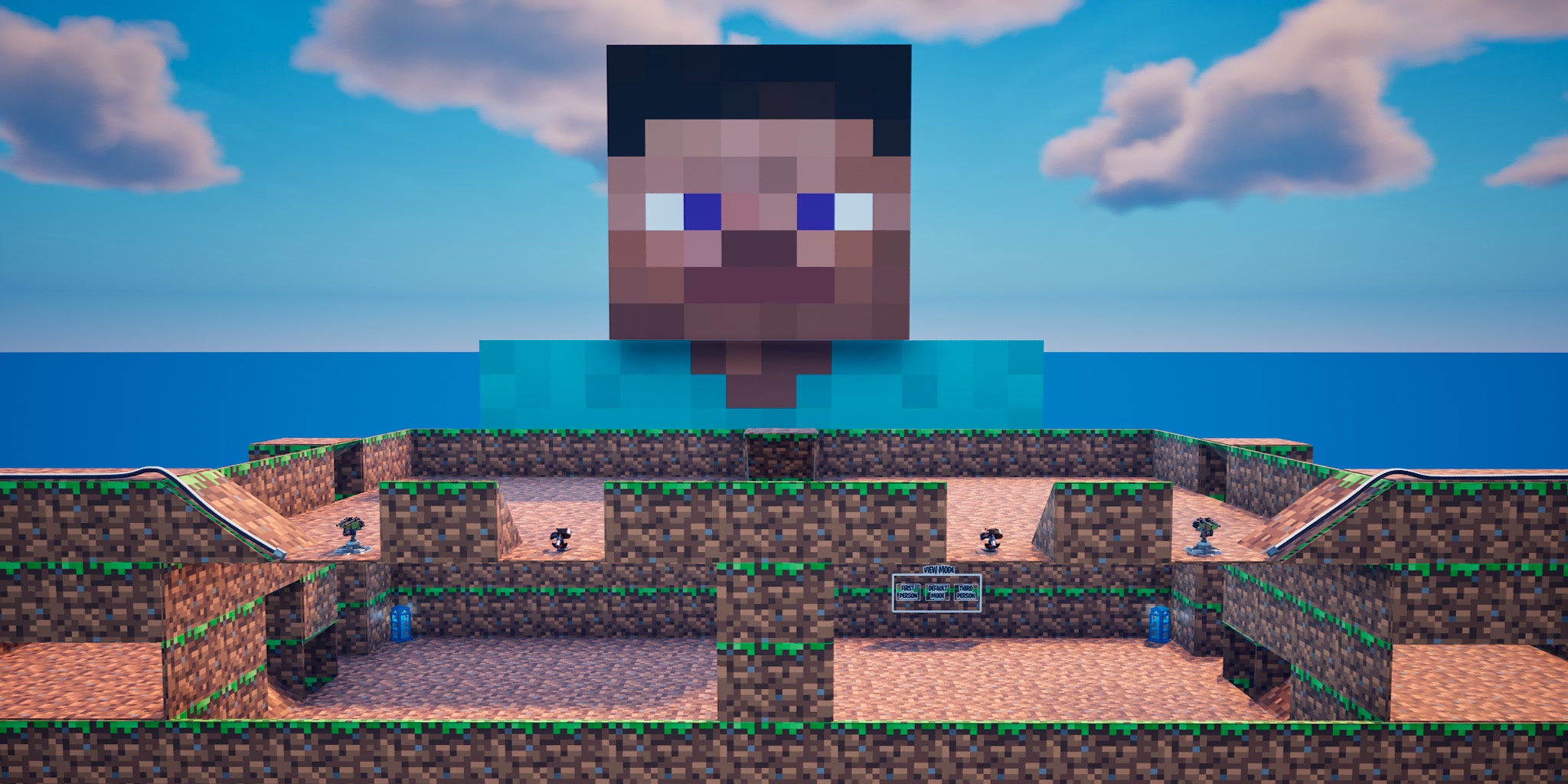 [NEW]🔴🔵RED STEVE VS BLUE STEVE 9327-1051-2061 by feme - Fortnite ...