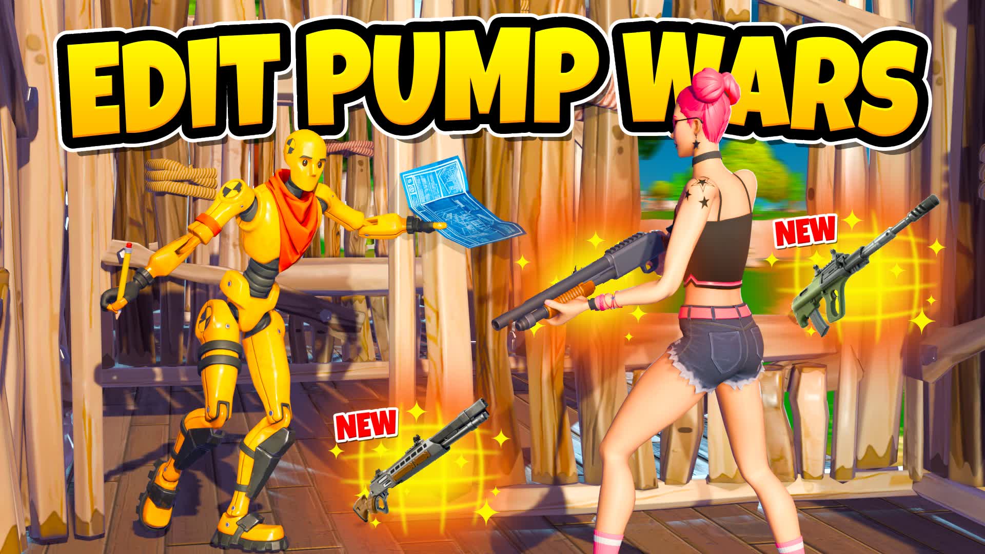 EDIT PUMP WARS ️ FULL WEAPON LOADOUTS📝 1795-6218-2282 by nmkn - Fortnite Creative Map Code ...