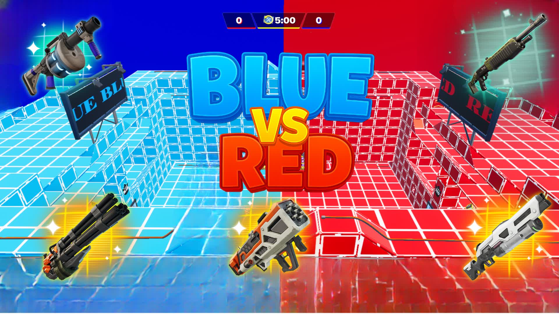 🔴💣 RED vs BLUE 🔵 – Crazy Fight 5138-8317-7979 by ytb_matheo - Fortnite ...