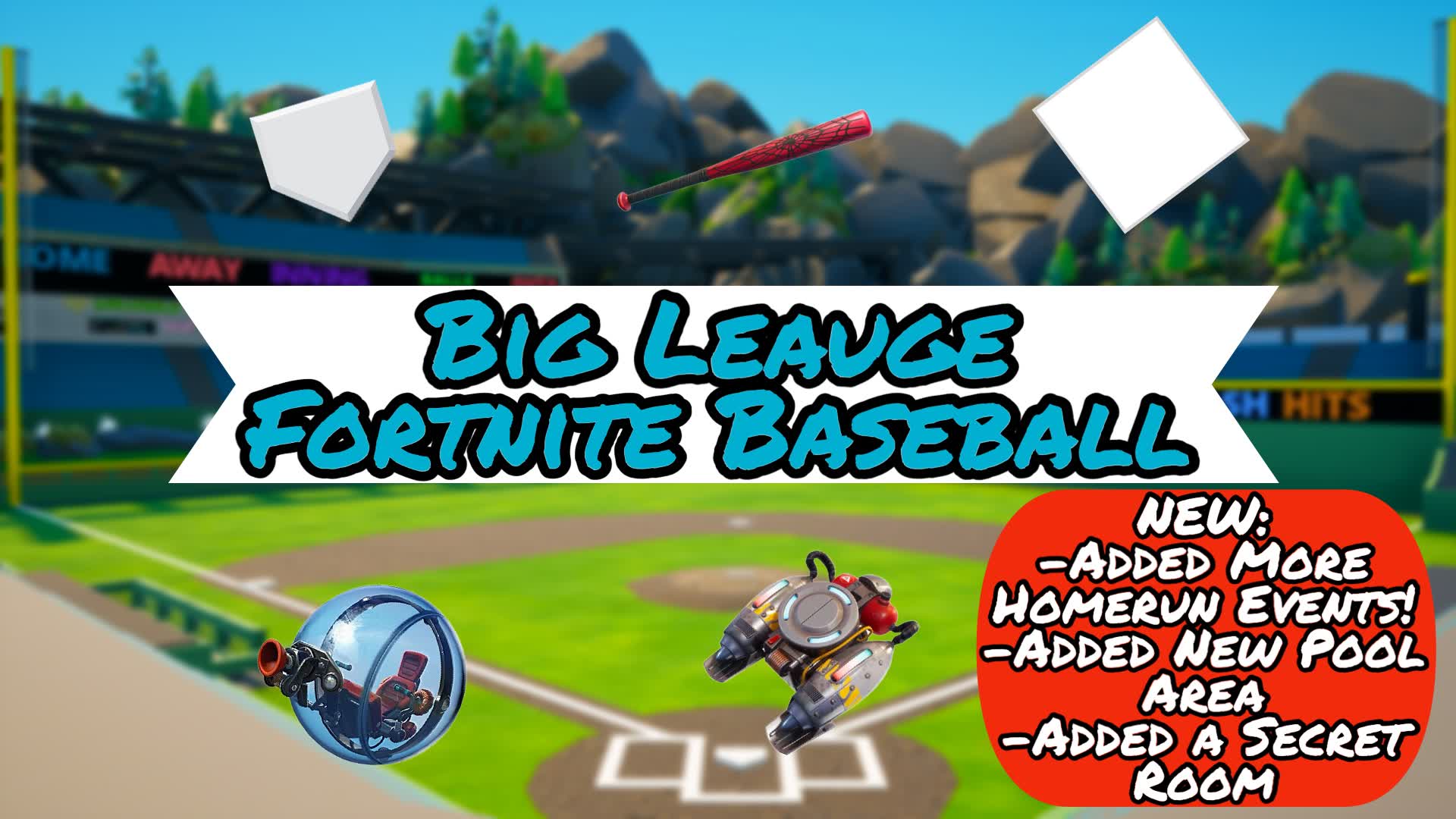 Big Leauge Fortnite Baseball *NEW UPDATE 1954-6125-1912 by ...