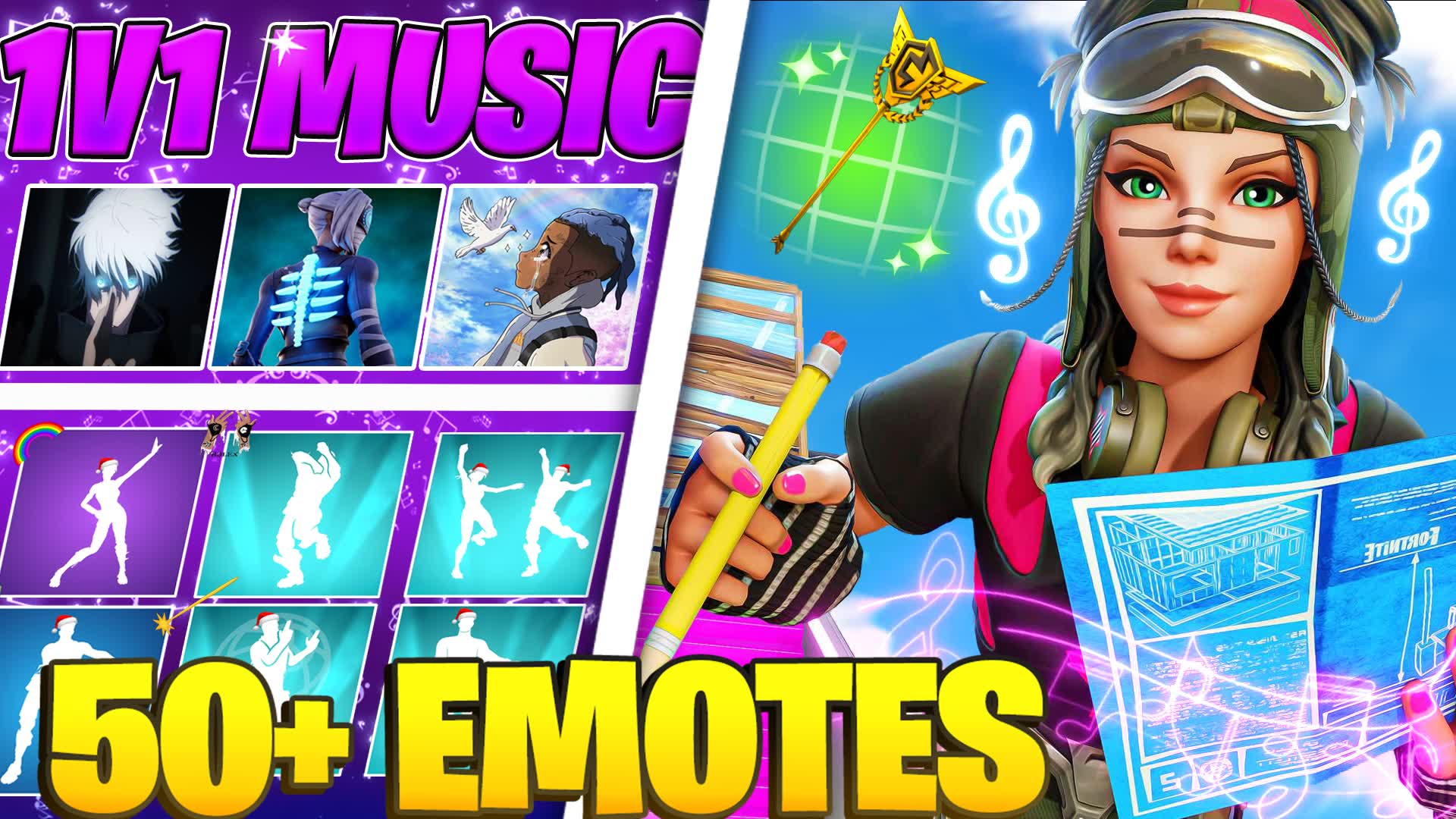🏆Music 1v1🎵 [100+ Emotes + Songs] 5707-1320-2430 by lrxfn - Fortnite ...