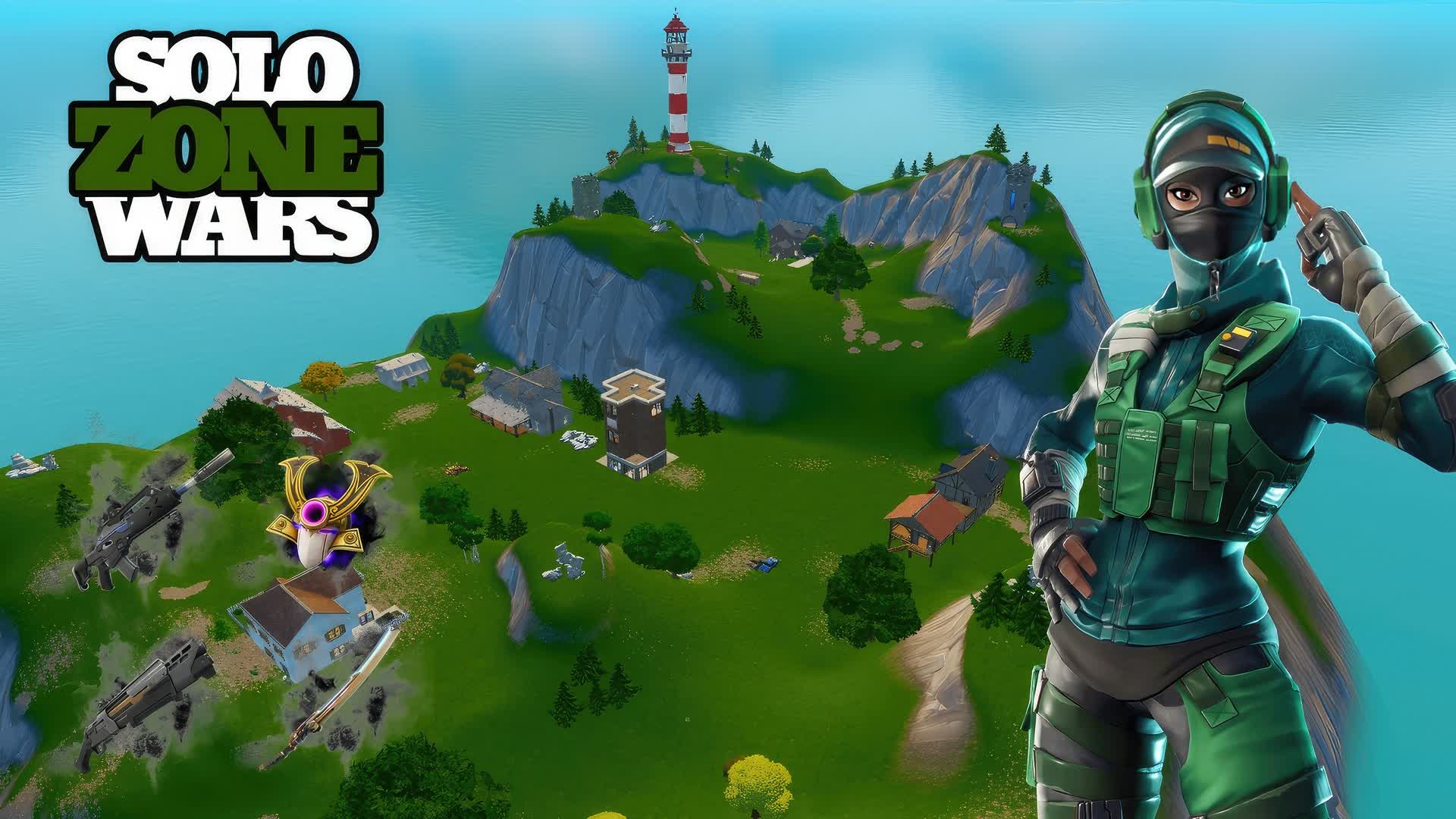 Solo Zone wars 1851-3422-2660 by jazib - Fortnite Creative Map Code ...