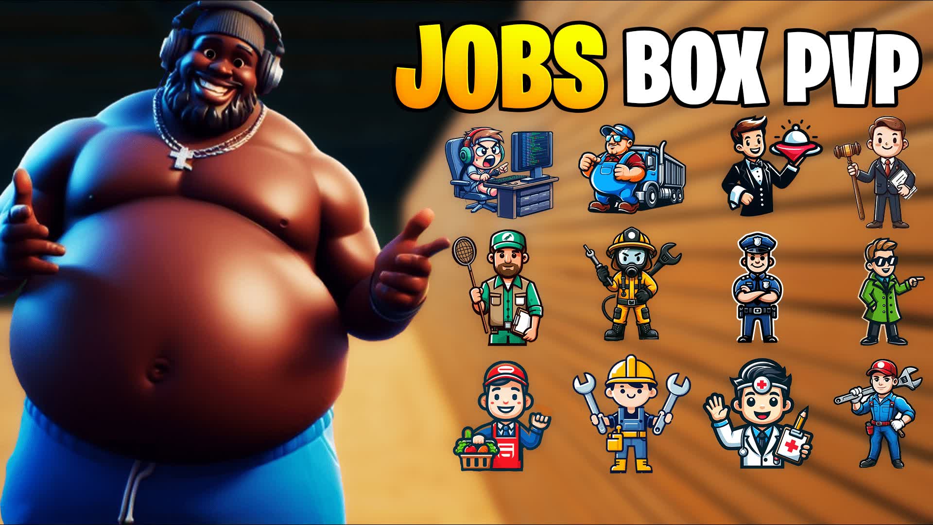 💼JOBS BOX PVP📦 0471-2791-3409 by circ - Fortnite