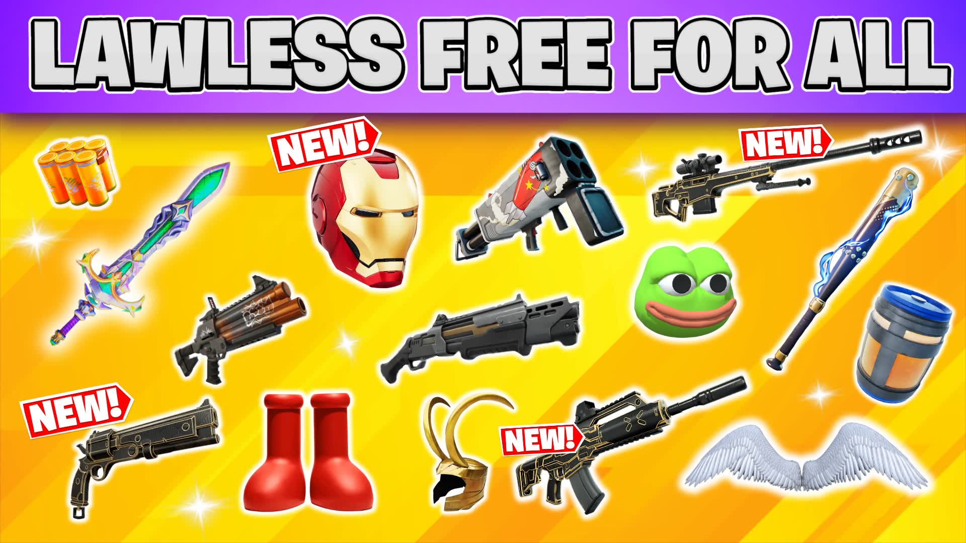 LAWLESS FREE FOR ALL💥 7167-1456-8950 by bobette - Fortnite Creative Map ...