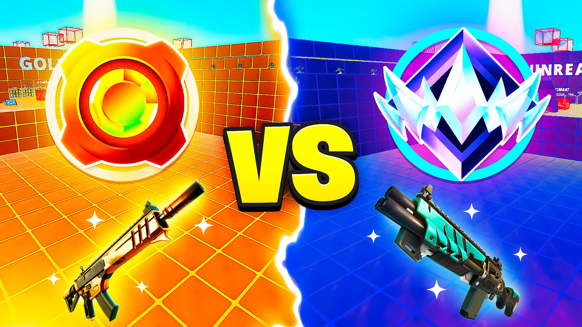 BRONZE VS UNREAL 2.0 . MAP ANARCHIE !!! 9576-1154-3298 by bfgg - Fortnite