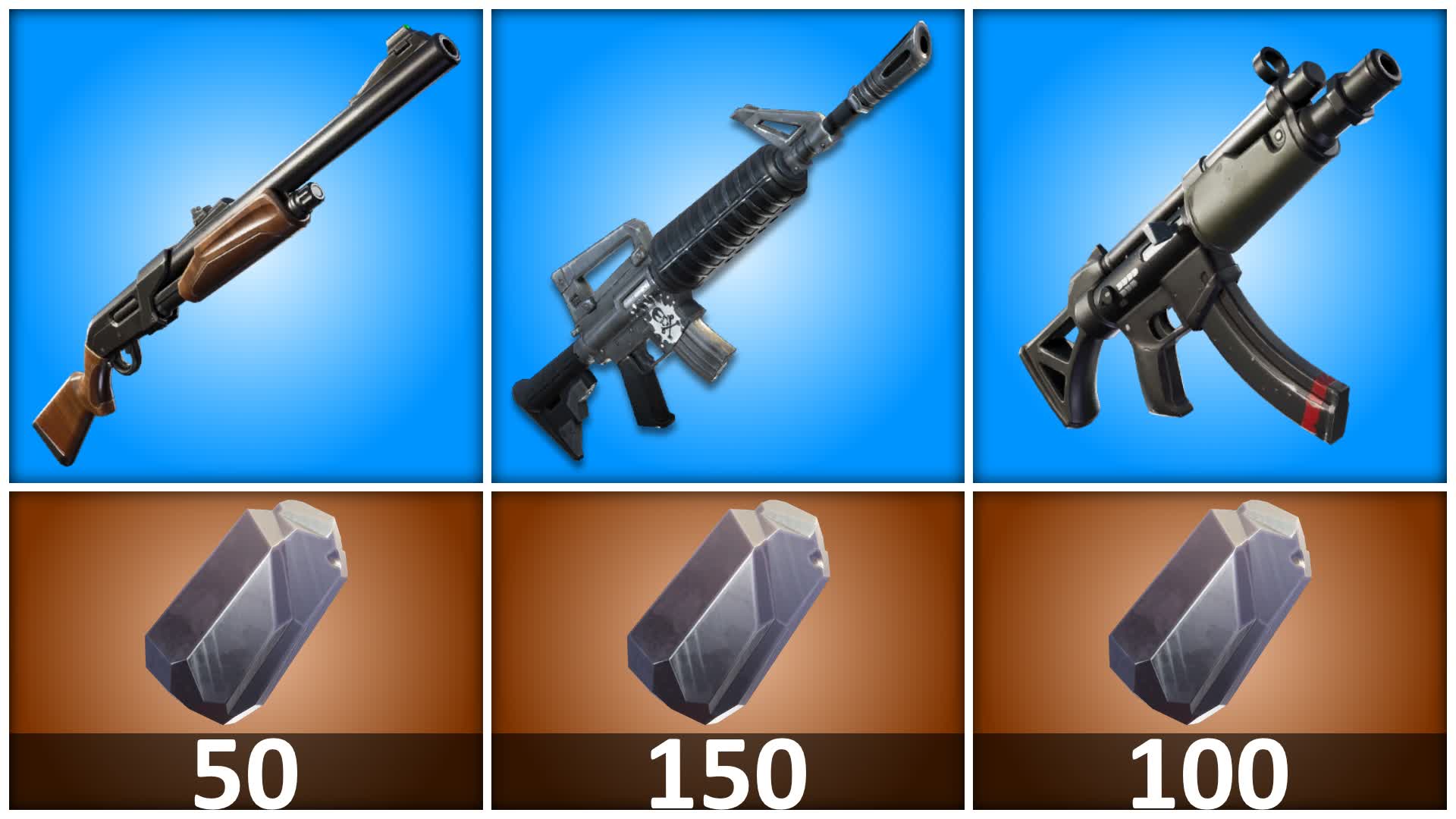 BED blue ar smg shotty 5892-8537-7427 by pandvil - Fortnite.GG