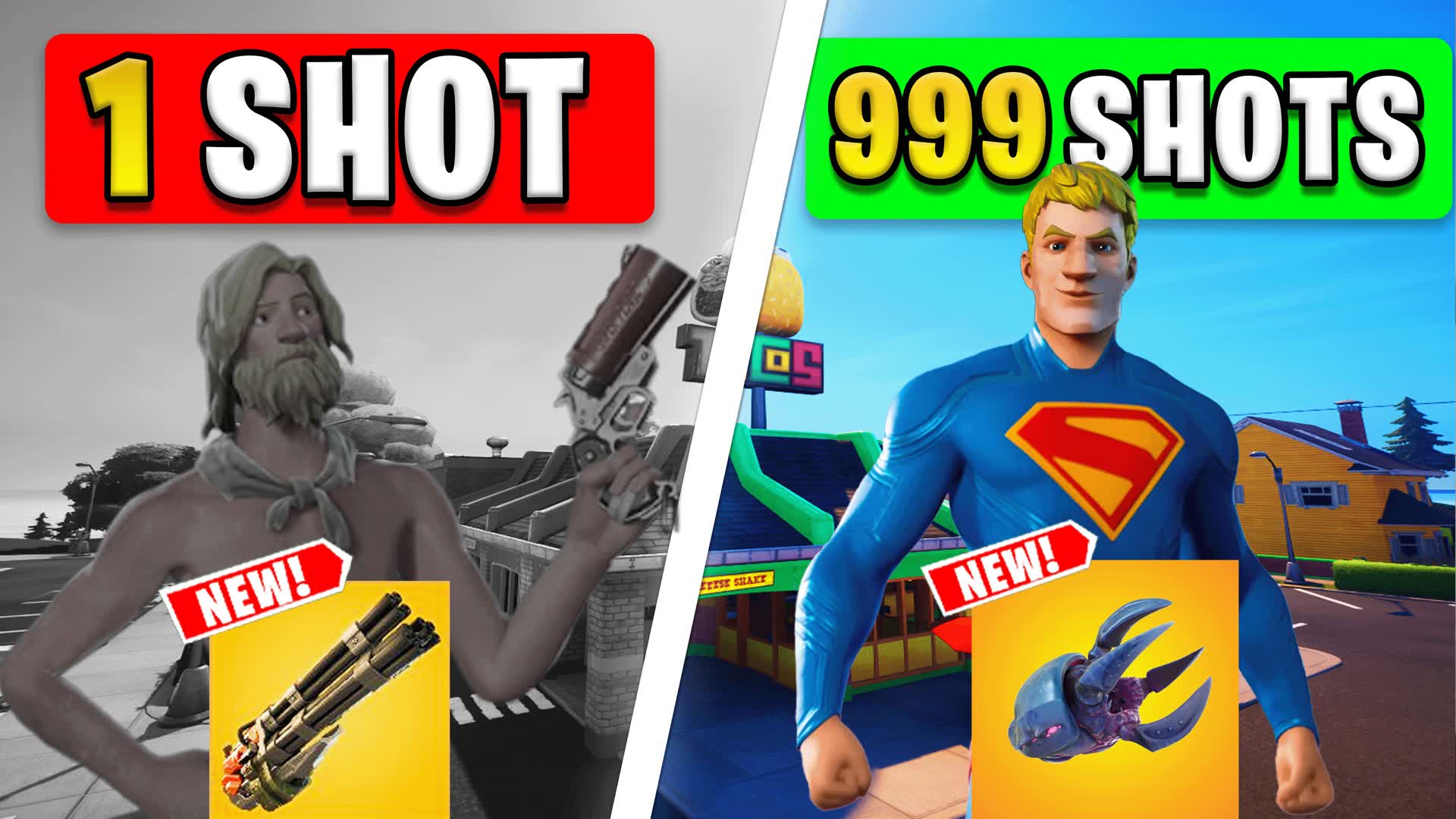 1 SHOT VS 999 SHOTS - 🔫 GUN GAME 6583-0043-5505 by candy7 - Fortnite ...