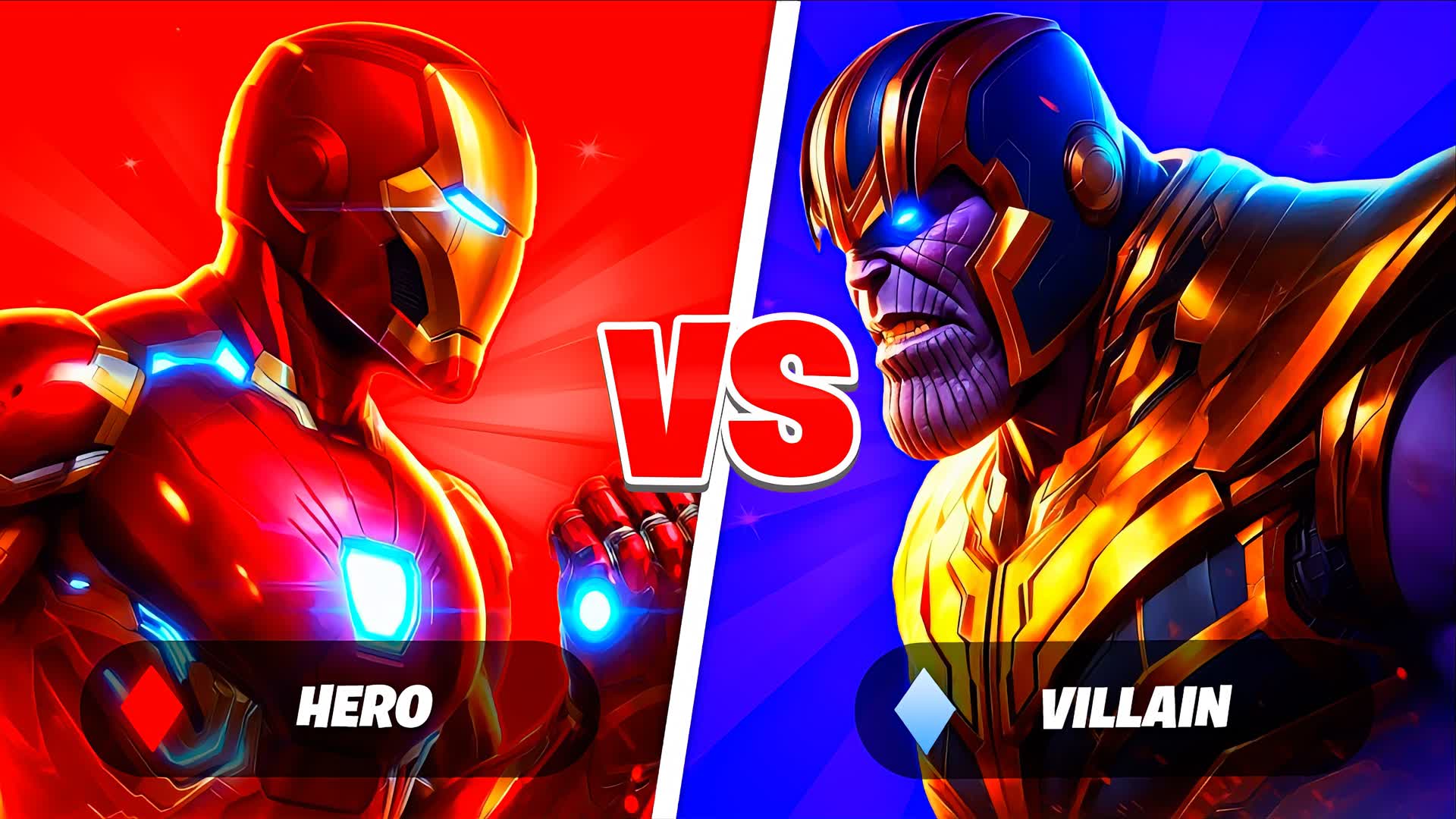RED VS BLUE HEROES X VILLAINS🔴🔵 7311-6467-7608 by itsmagic - Fortnite ...