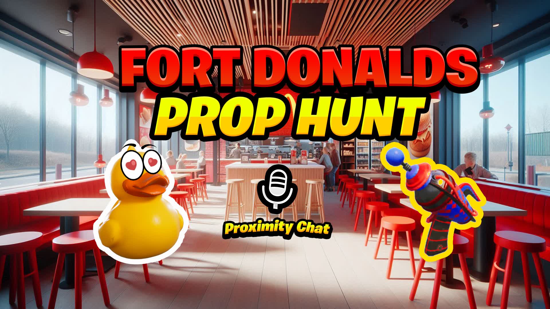 Fort Donald´s 🍔 Prop Hunt 0377-1243-5943 von gamingmitderecke – Fortnite