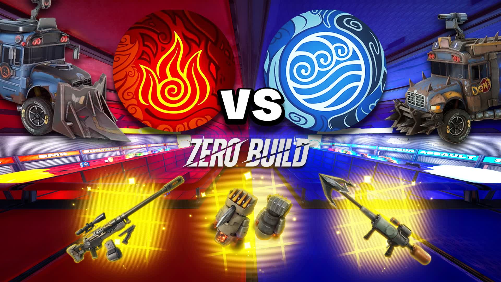 RANKED FIRE VS WATER - ZERO BUILD - 3880-0253-4013 | Fortnite Zone