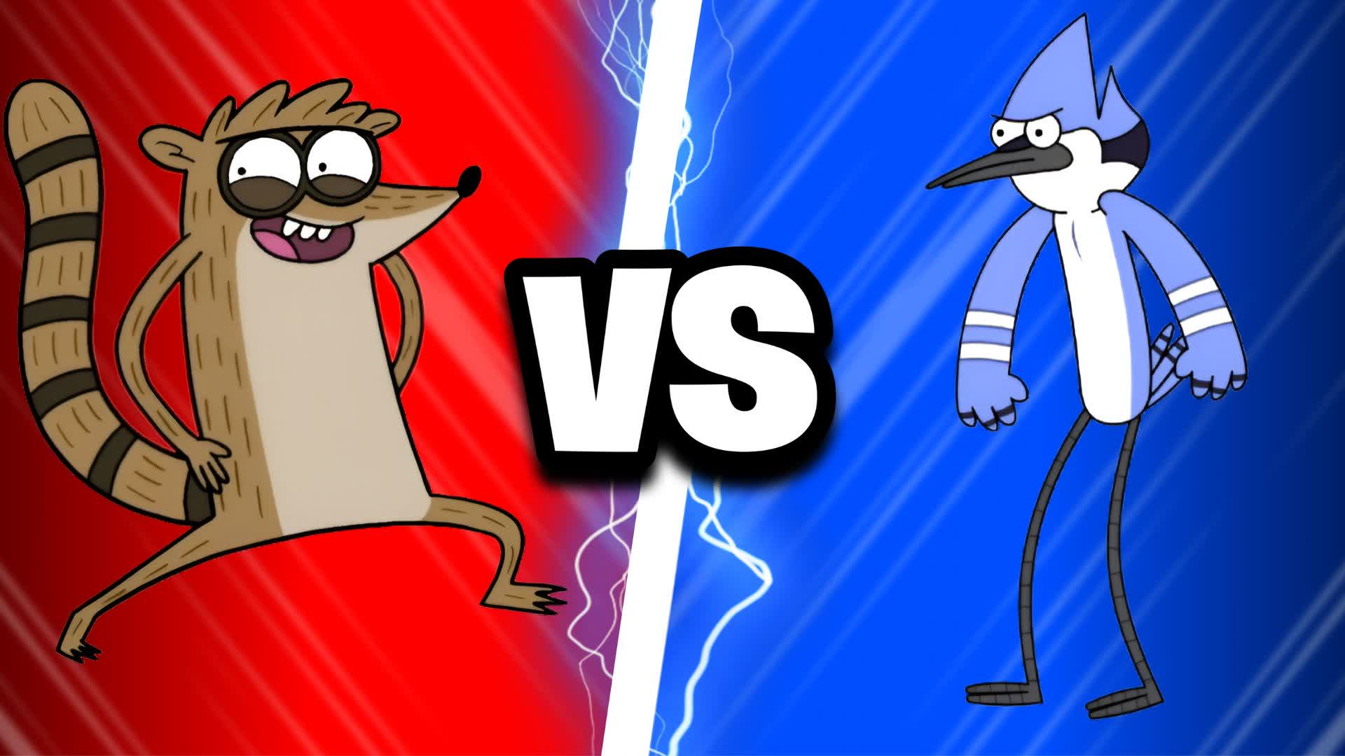 RIGBY VS MORDECAI 🔴🔵 8339-2507-0999 by geeorgestudios - Fortnite ...