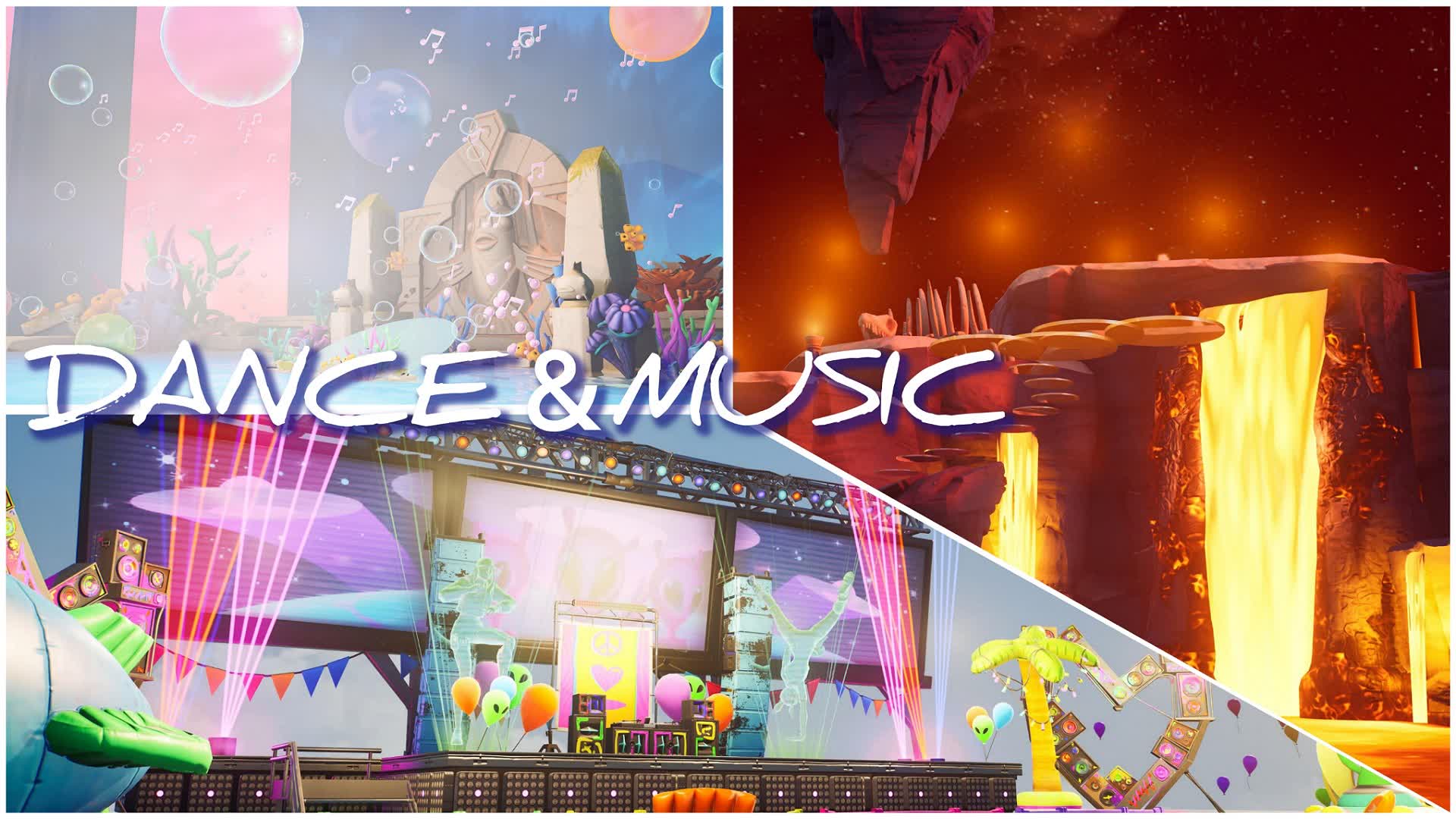 Dance & Music 3030-7704-2616 by mamitam - Fortnite Creative Map Code ...