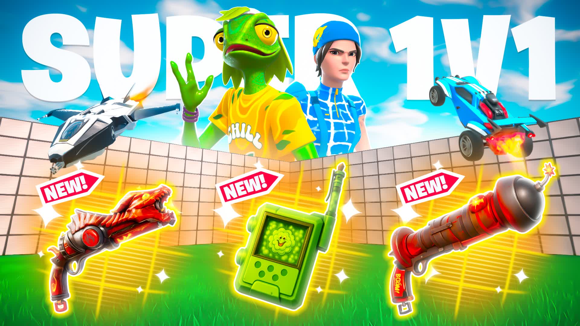 SUPER 1V1 ALL GUNS FFA 1479-9107-3964 by nss1 - Fortnite Creative Map Code - Fortnite.GG