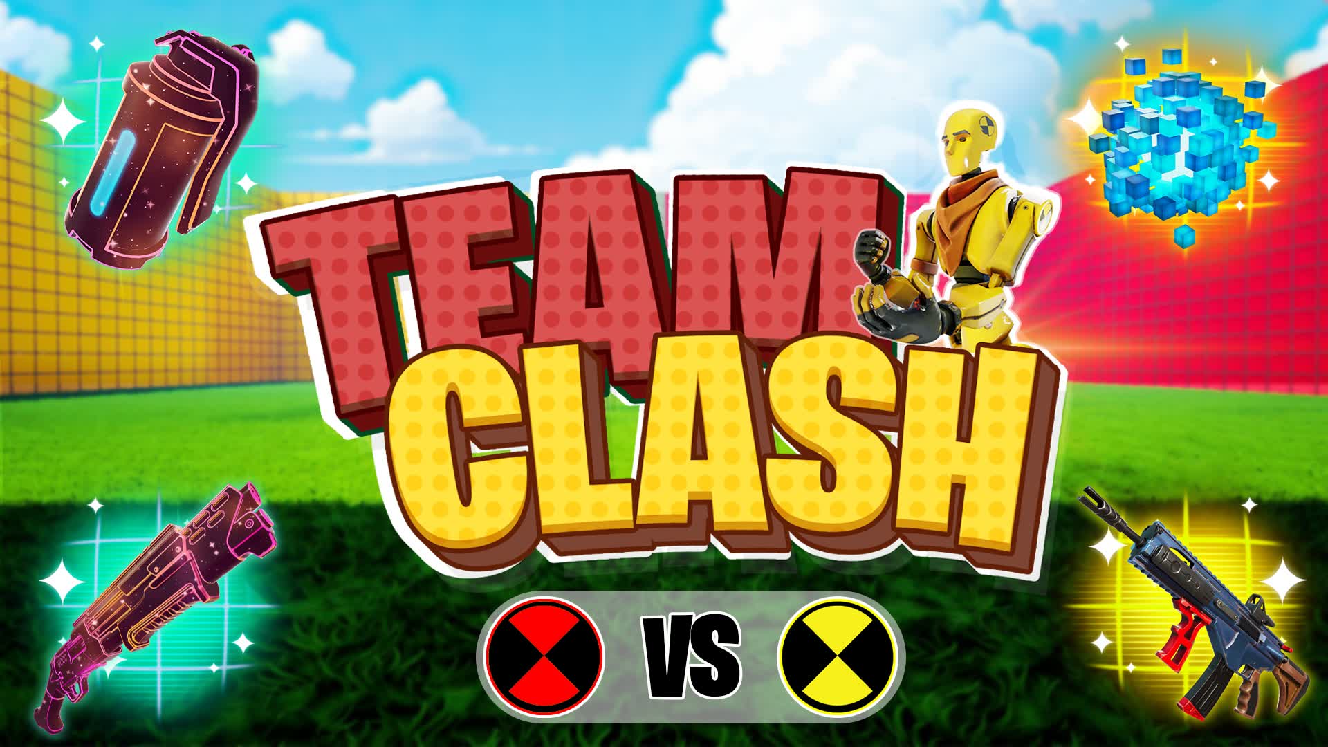 TEAM CLASH - RED VS YELLOW 🔴🌕 1478-7491-0977 by ch77 - Fortnite