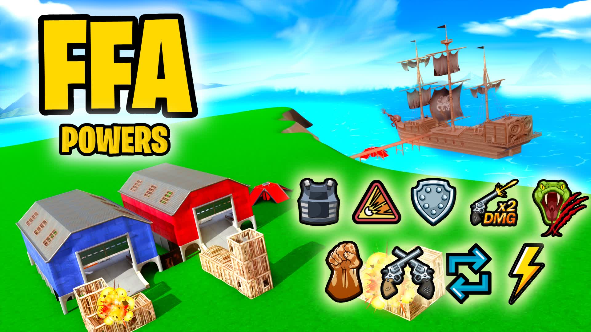 🌊CRAZY ISLAND - PIT📦 7840-6586-2442 by goatbros - Fortnite Creative Map ...