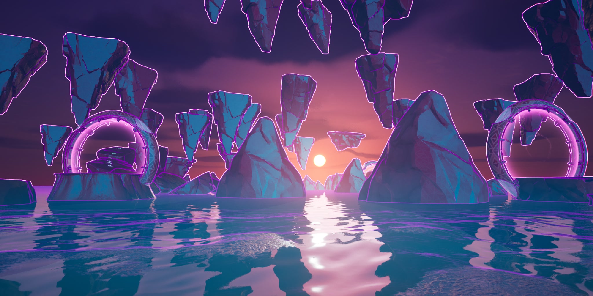 RETRO RACEWAY 2092-0805-6728 by ruxiy - Fortnite Creative Map Code - Fortnite.GG