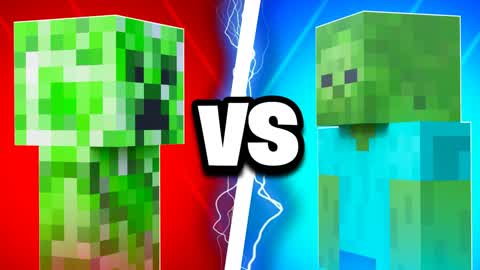 Minecraft Creeper vs Zombie 🔴🔵 1445-4550-4228 by anzomber - Fortnite ...