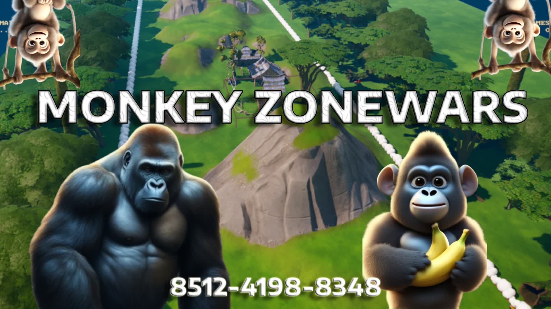 MONKEY ZONEWARS 🐵 8512-4198-8348 by itsmefynn - Fortnite Creative Map ...