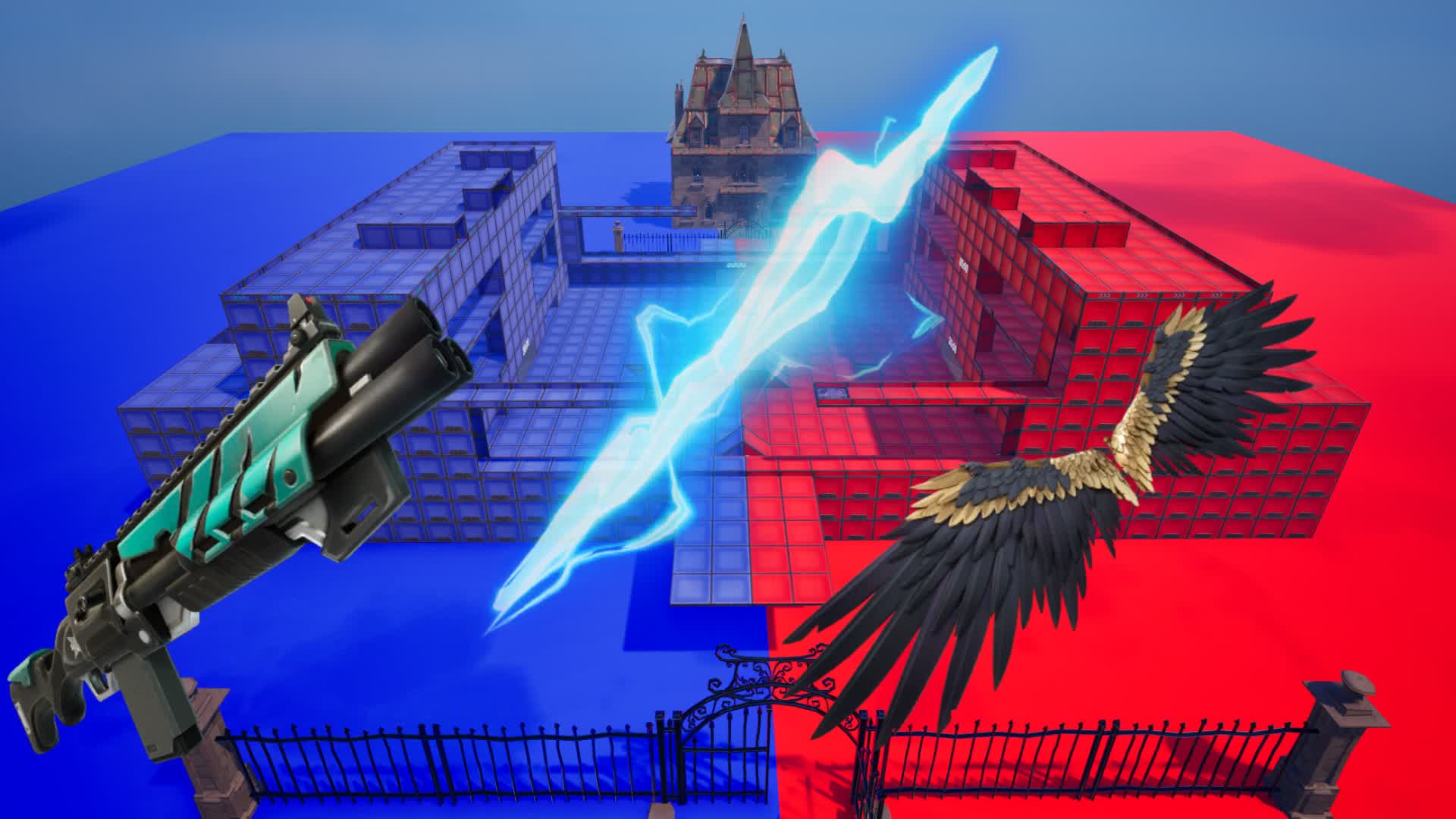 SUPERR RED VS BLUE 🔴🔵 4385-8378-9721 by vdd - Fortnite Creative Map ...