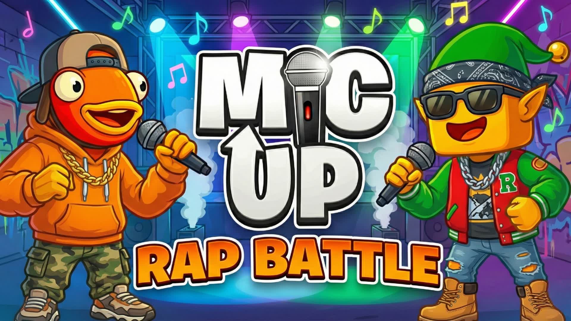 MIC UP 🔊 RAP BATTLE 🎤 3335-6841-8382 by phantomstudios - Fortnite ...