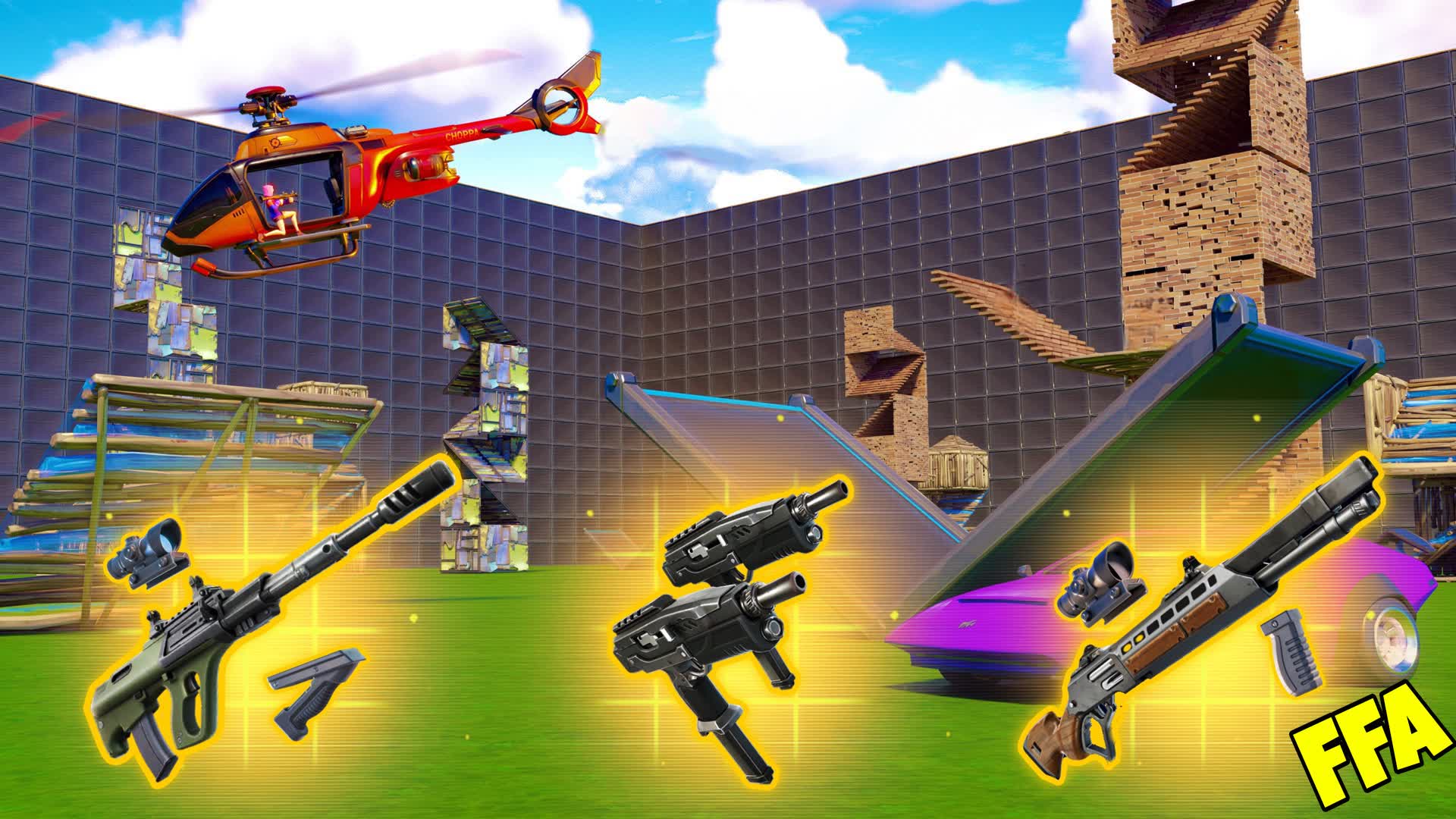 1V1 FREE FOR ALL 6155-1398-4059 5077-5683-1496 by zeedonk - Fortnite Creative Map Code - Fortnite.GG