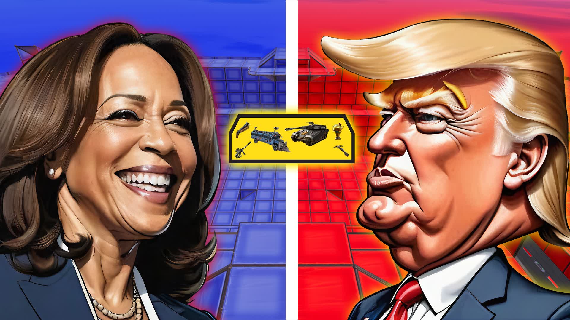 TRUMP VS HARRIS 🔴🔵 1646-8886-4386 by jaidy05 - Fortnite Creative Map ...