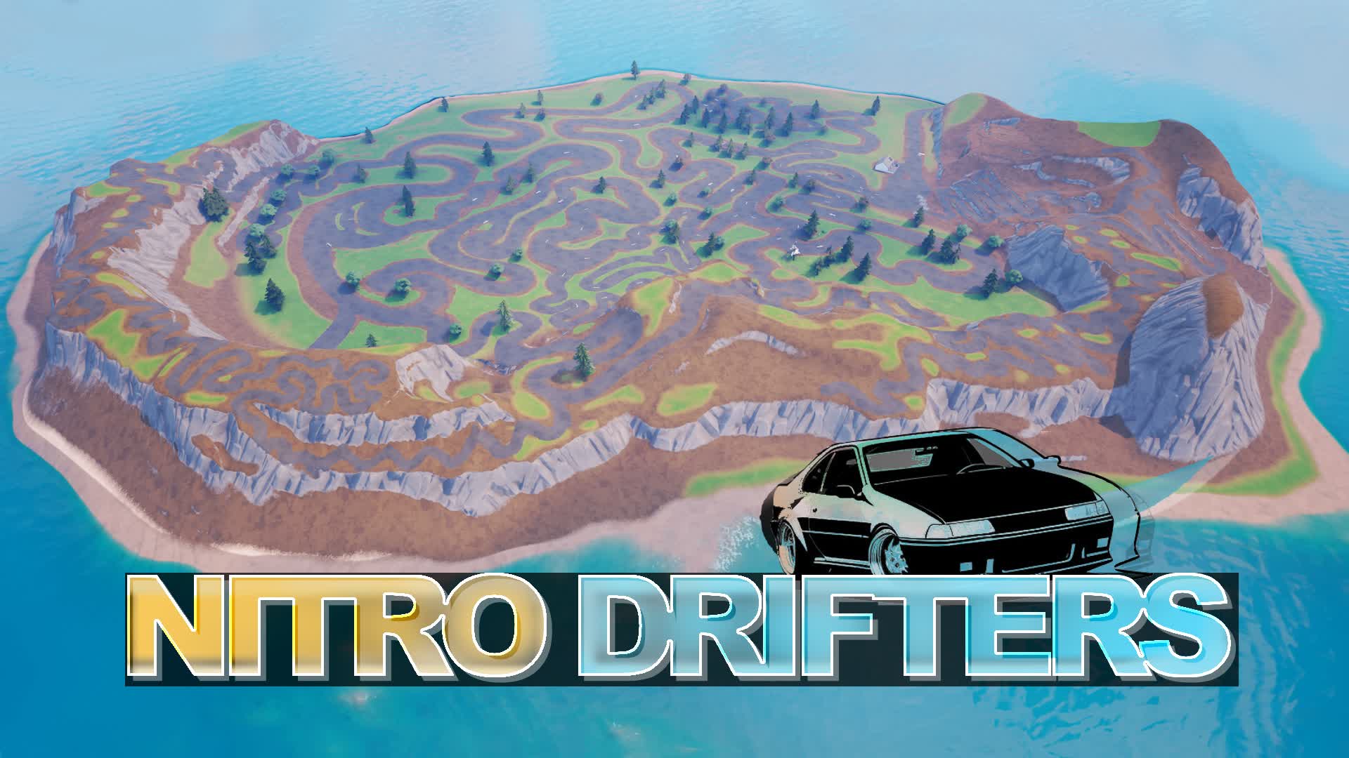 Nitro Drift Track Realistic Drive Turns 8549-1351-0526 di shawk - Fortnite