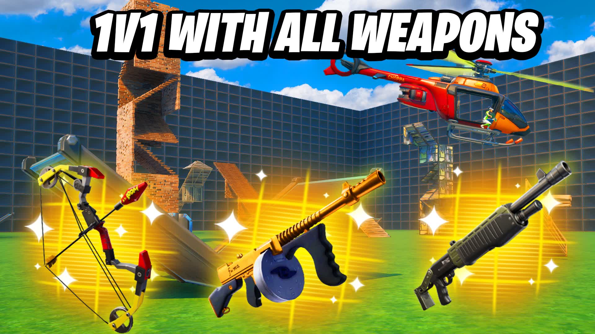 1V1 ALL WEAPONS - FREE FOR ALL GUN GAME 9067-8569-9708 by pyx - Fortnite Creative Map Code ...