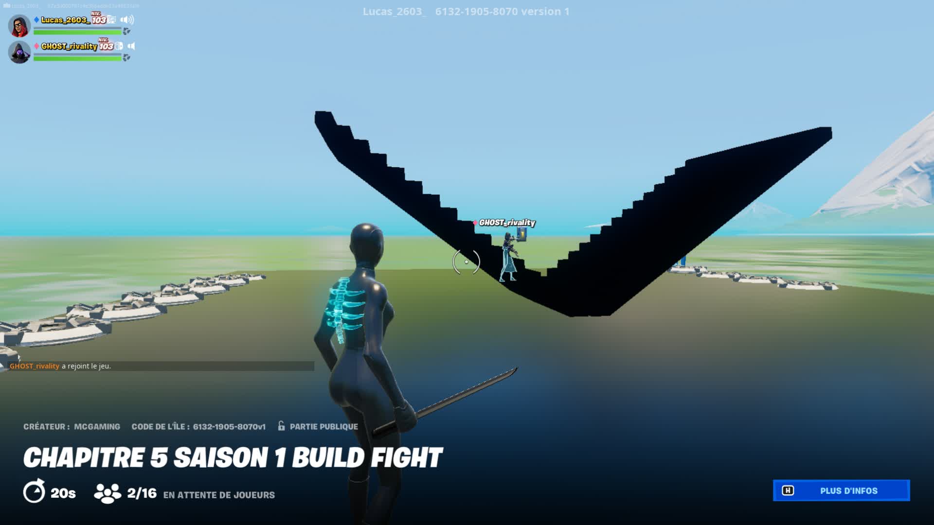 CHAPITRE 5 SAISON 1 BUILD FIGHT 6132-1905-8070 by mcgaming - Fortnite ...