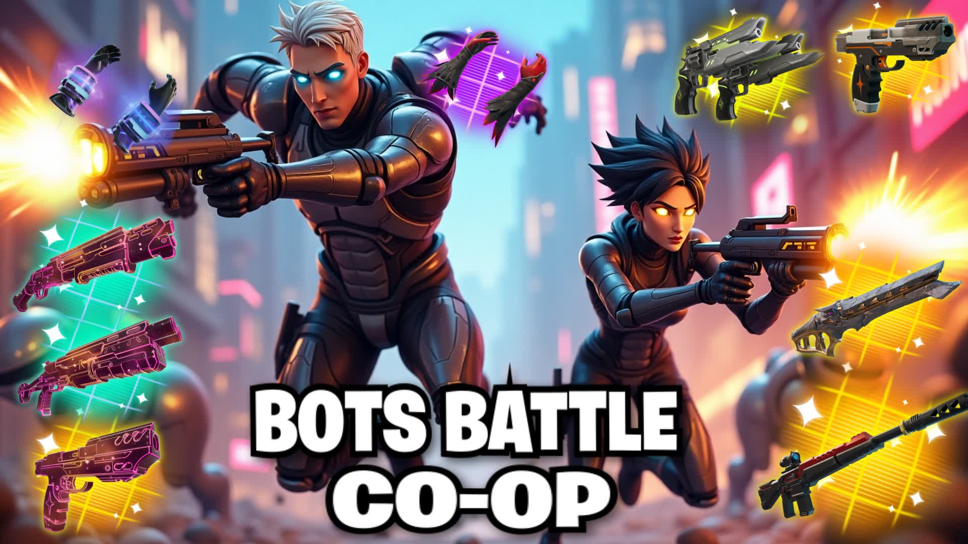 🤖 EGO | BOTS BATTLE CO-OP 8442-5016-3755 by ironydev23 - Fortnite ...