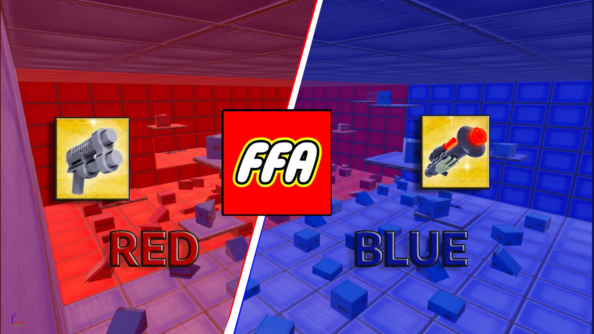 🧱 RED vs BLUE 🔴🔵 9564-3435-6723 by maskow - Fortnite Creative Map Code ...