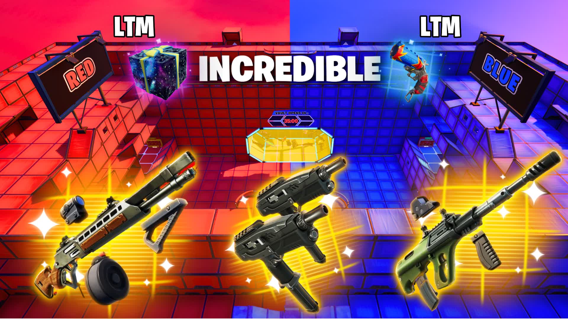 INCREDIBLE RED VS BLUE 🥶 RUMBLE🔴🔵 8367-0870-0407 by hsnerr - Fortnite ...