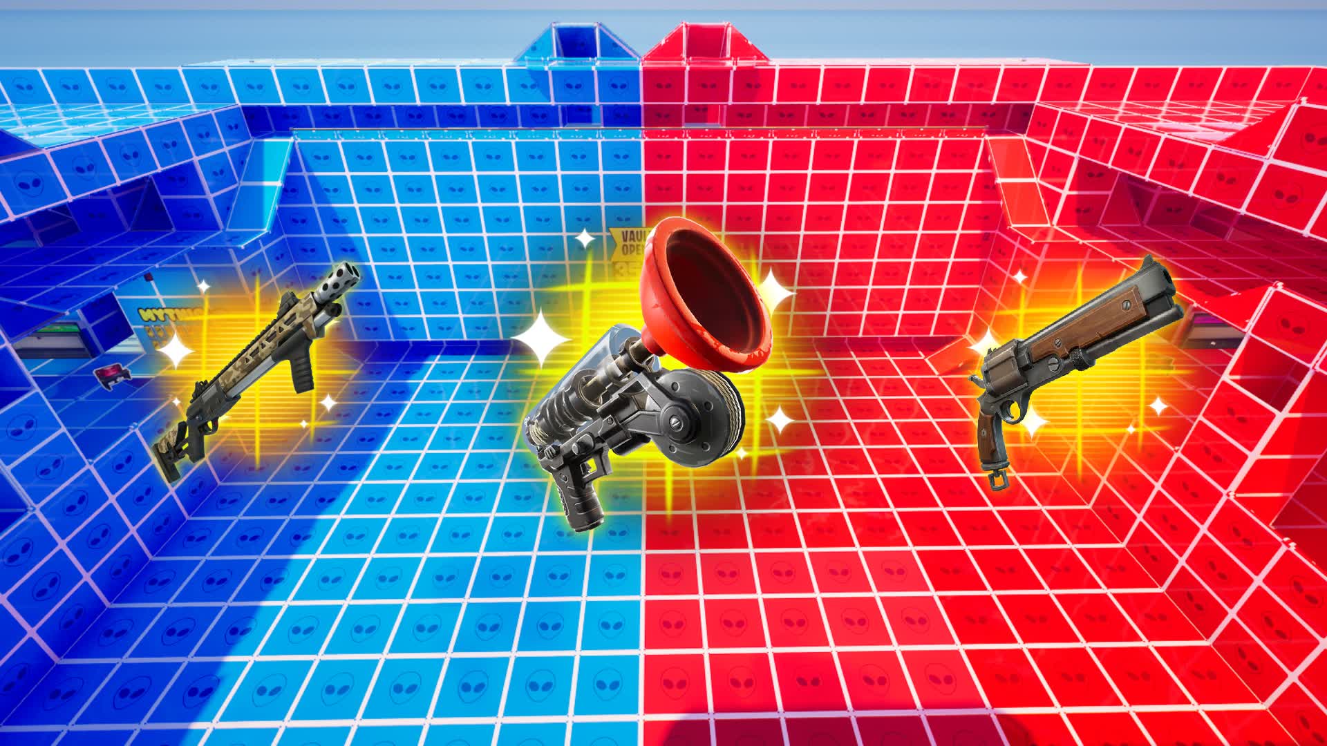 BTN Red & Blue 2612-2245-6436 by btn - Fortnite Creative Map Code ...