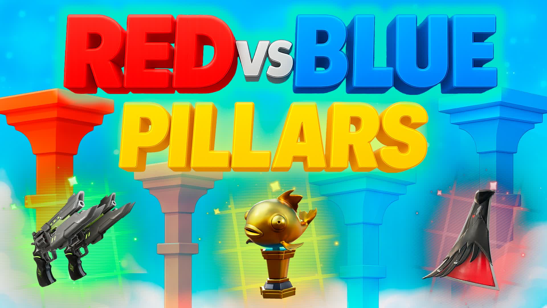RED VS BLUE PILLARS 🔴🔵 4905-3922-0723 by uniteam - Fortnite Creative ...