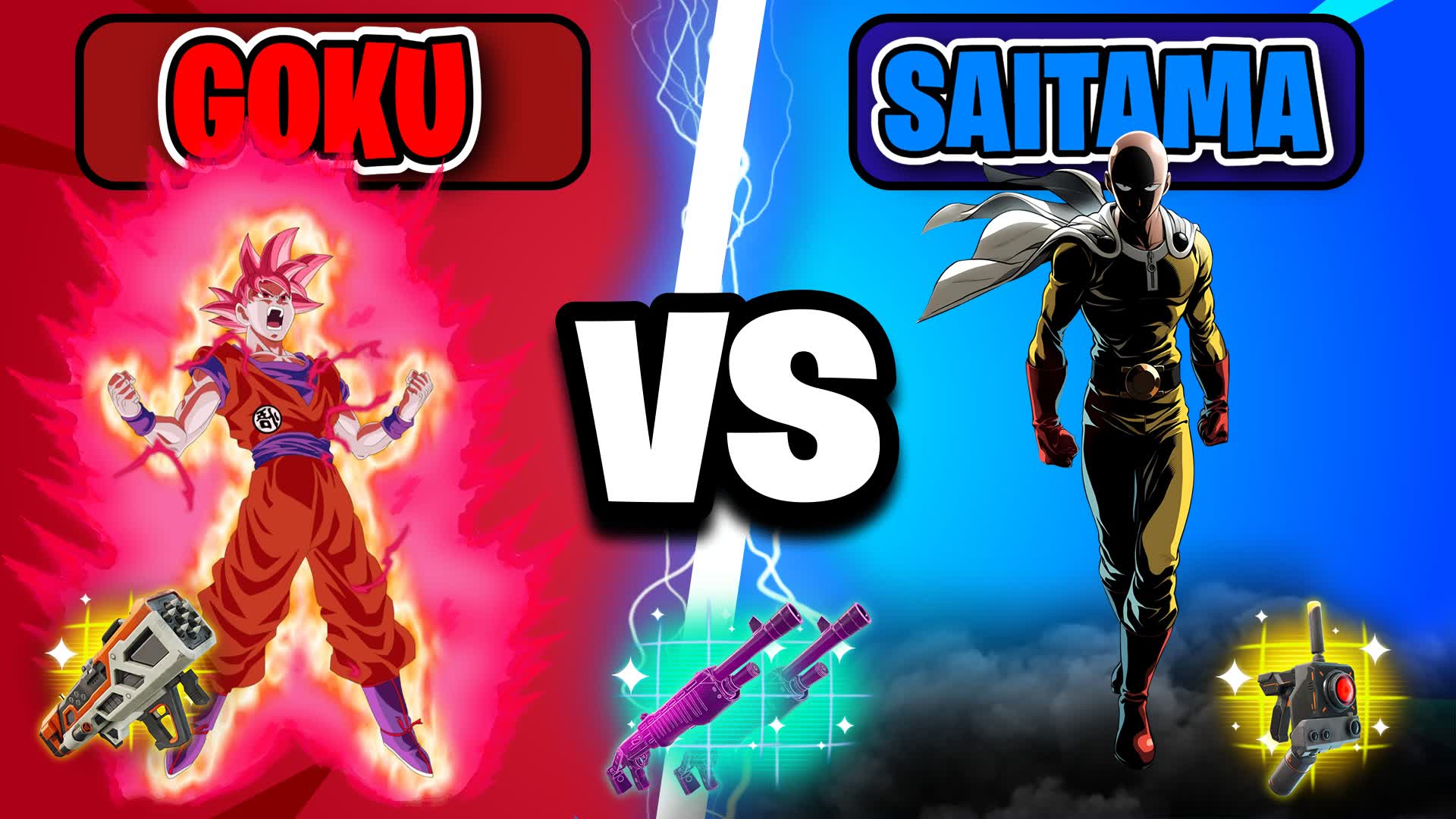 🔴🔵Ultimate GOKU VS SAITAMA 0565-4550-4748 by crazyngamer - Fortnite