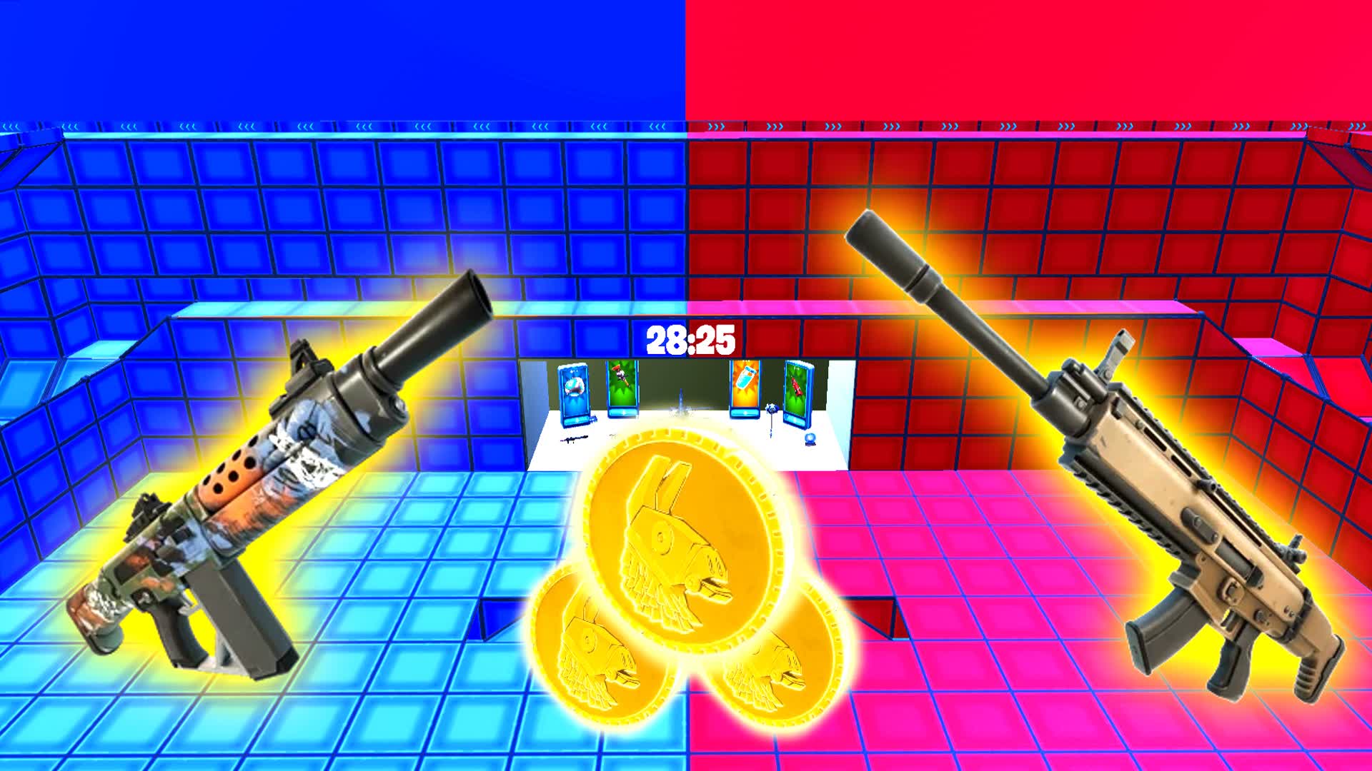 ROJO VS AZUL 🔴🔵 9003-3435-5787 von tashh – Fortnite