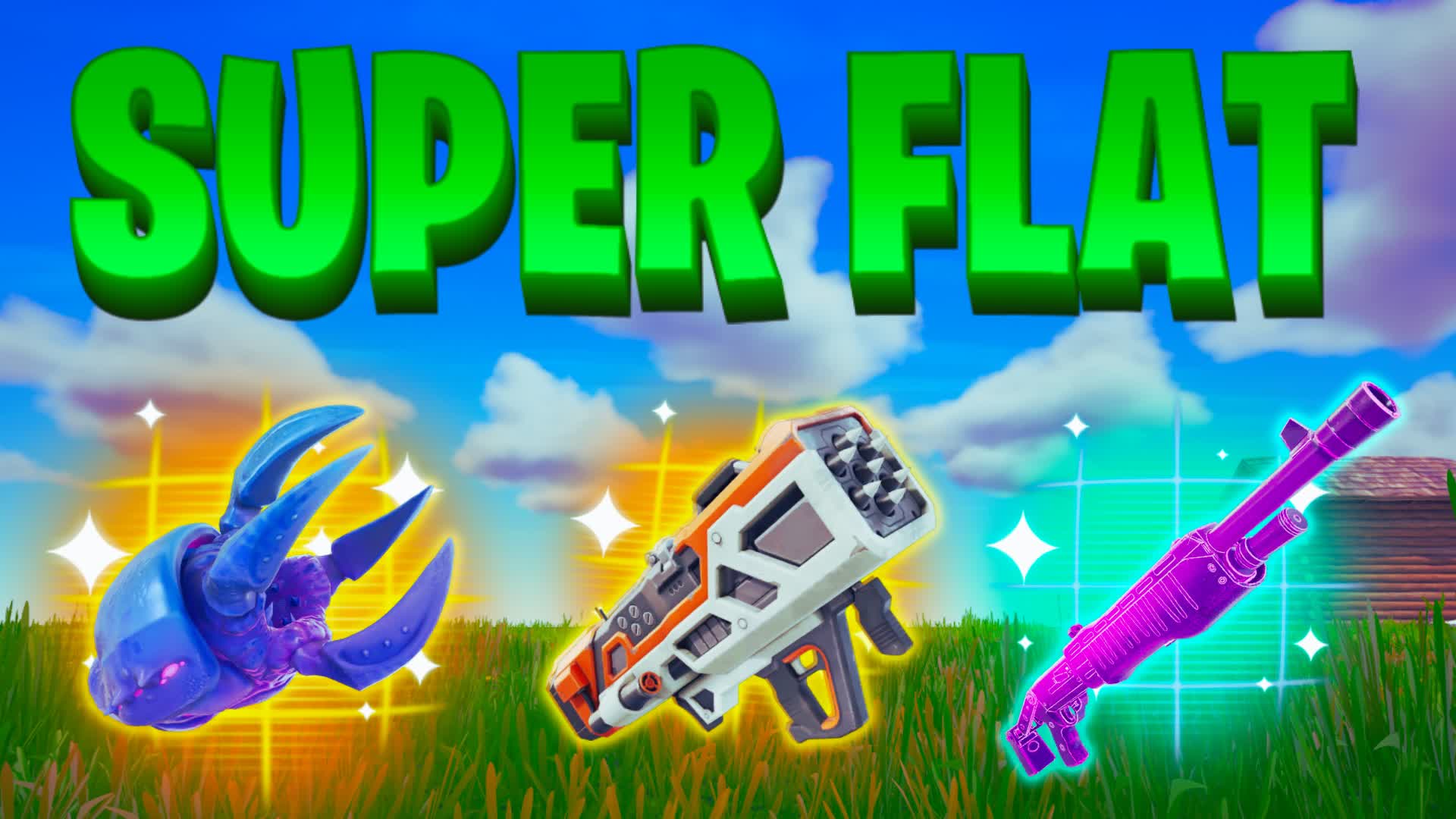 SUPER FLAT ALL WEAPONS 8024-9957-5039 by moralz - Fortnite Creative Map ...