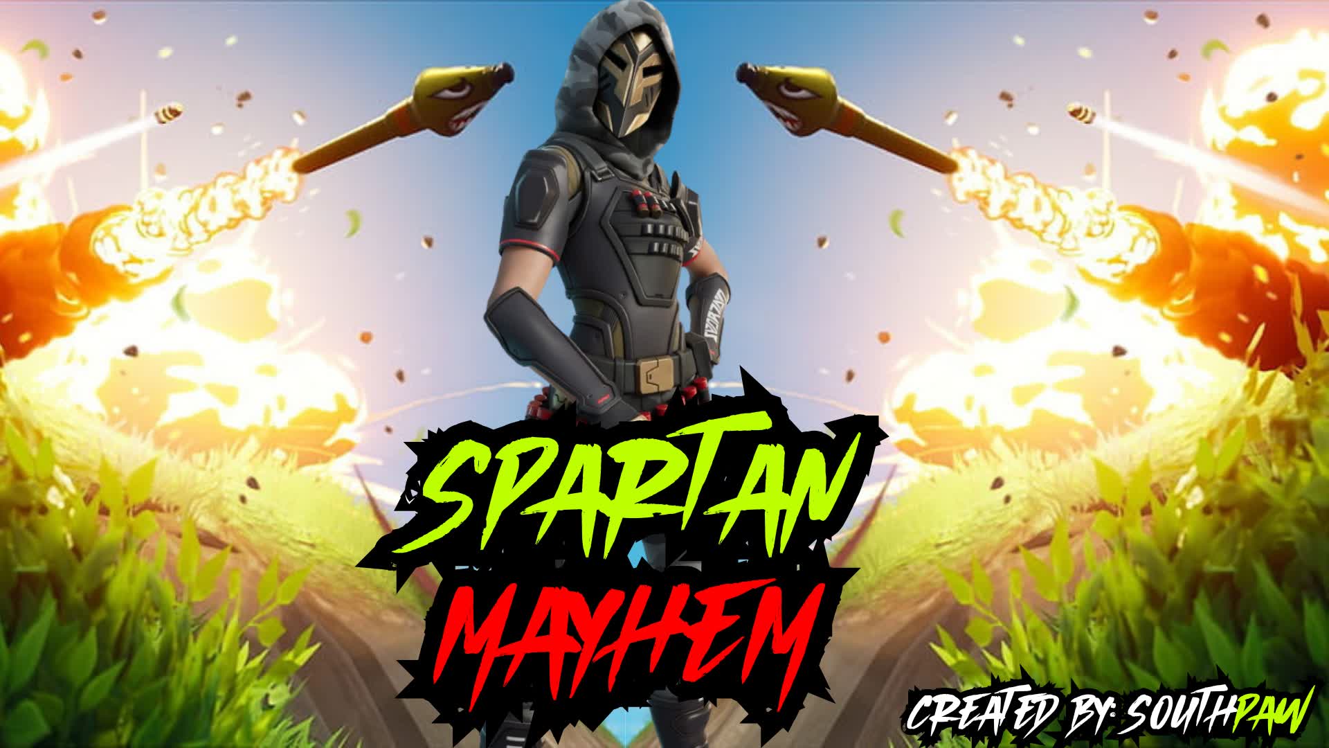 SPARTAN MAYHEM 6064-3671-2373 by southpaw - Fortnite Creative Map Code ...