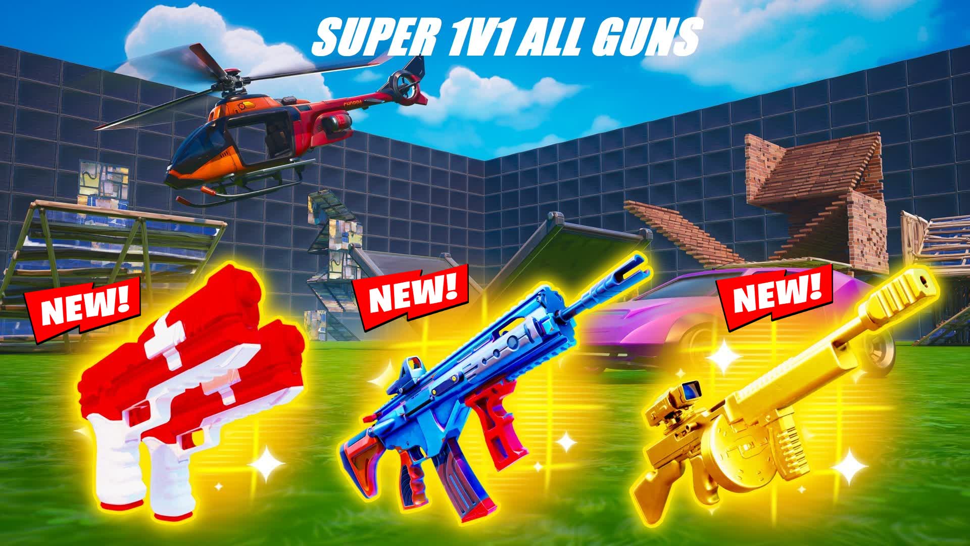 SUPER 1V1 ALL GUNS 5607-9046-6982 by desde1891 - Fortnite Creative Map Code - Fortnite.GG