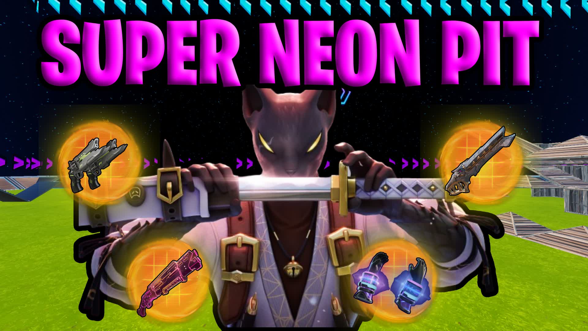 SUPER NEON PIT / 1V1 / ALL GUNS 4992-5903-2835 by ana_rl - Fortnite