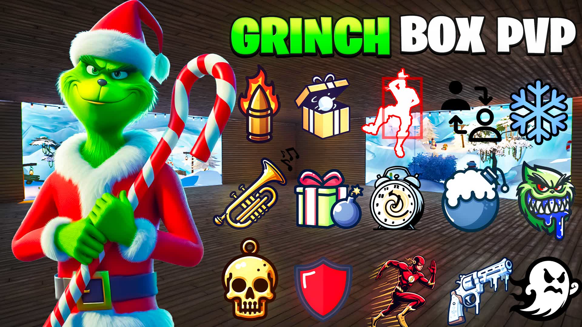  GRINCH BOX PVP 0981 0971 0492 Avocados Fortnite