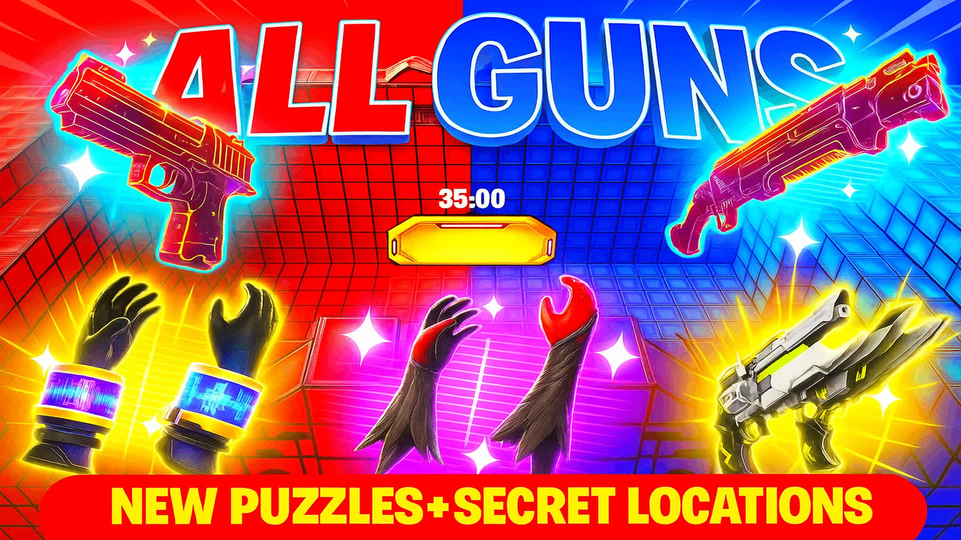 ALL GUNS RED VS BLUE🔴🔵 3836-3394-7680 by simplepit - Fortnite Creative Map Code - Fortnite.GG