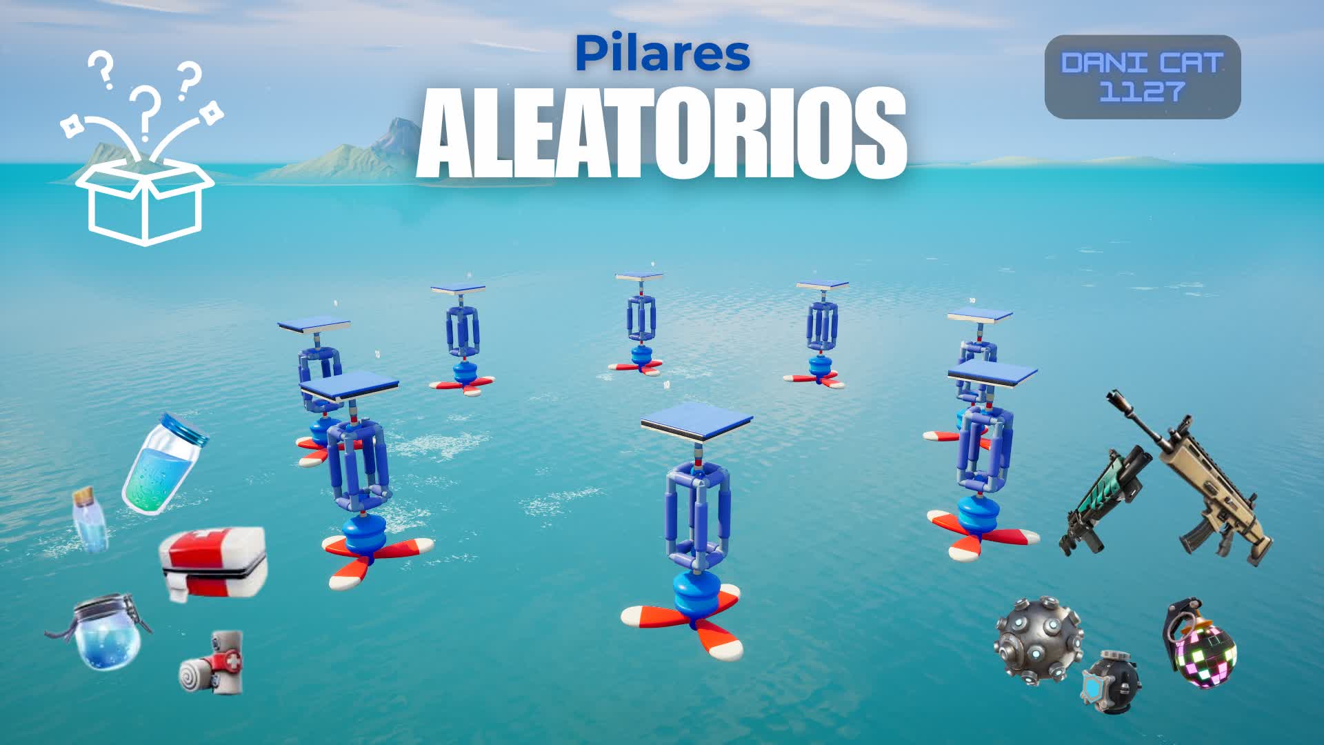 Pilares Aleatorios 🔀 1326-3708-3002 by dani-cat - Fortnite