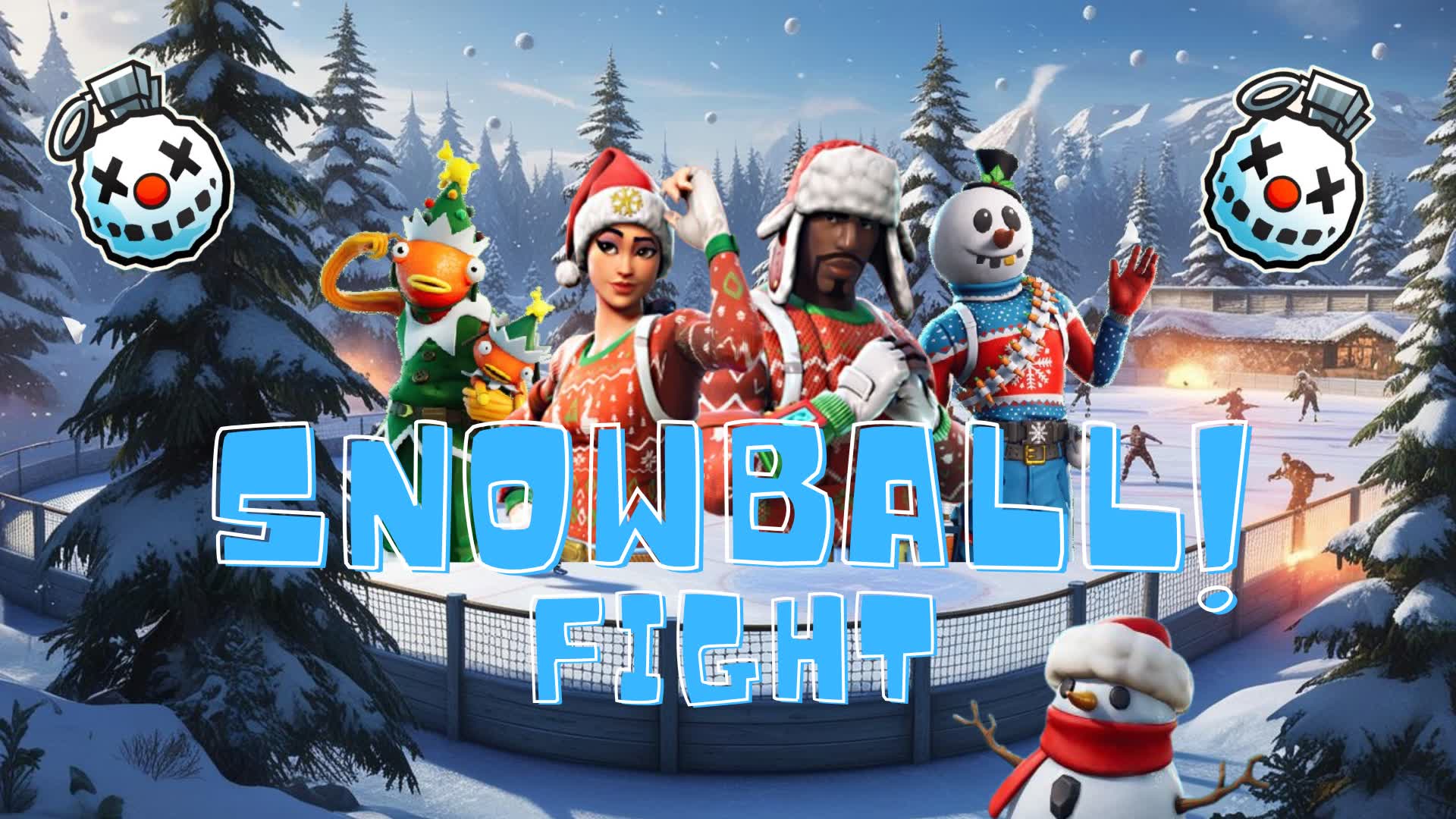 Snowball FIGHT ⛄️🎯 8367-9699-2540 by daikilzn - Fortnite Creative Map ...