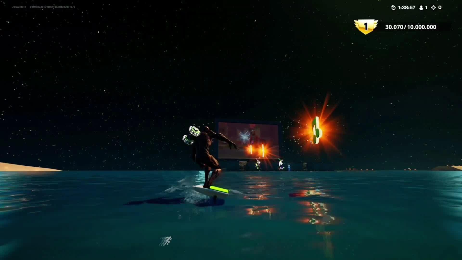 Surfing and music at night 5806-5302-3055 by doisvalmir2 - Fortnite.GG