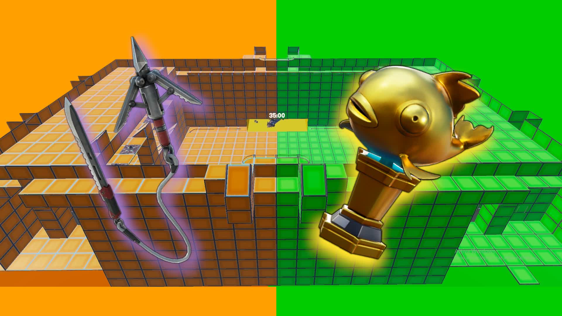ORANGE VS GREEN 2438-7677-3053 by mancedie - Fortnite Creative Map Code ...
