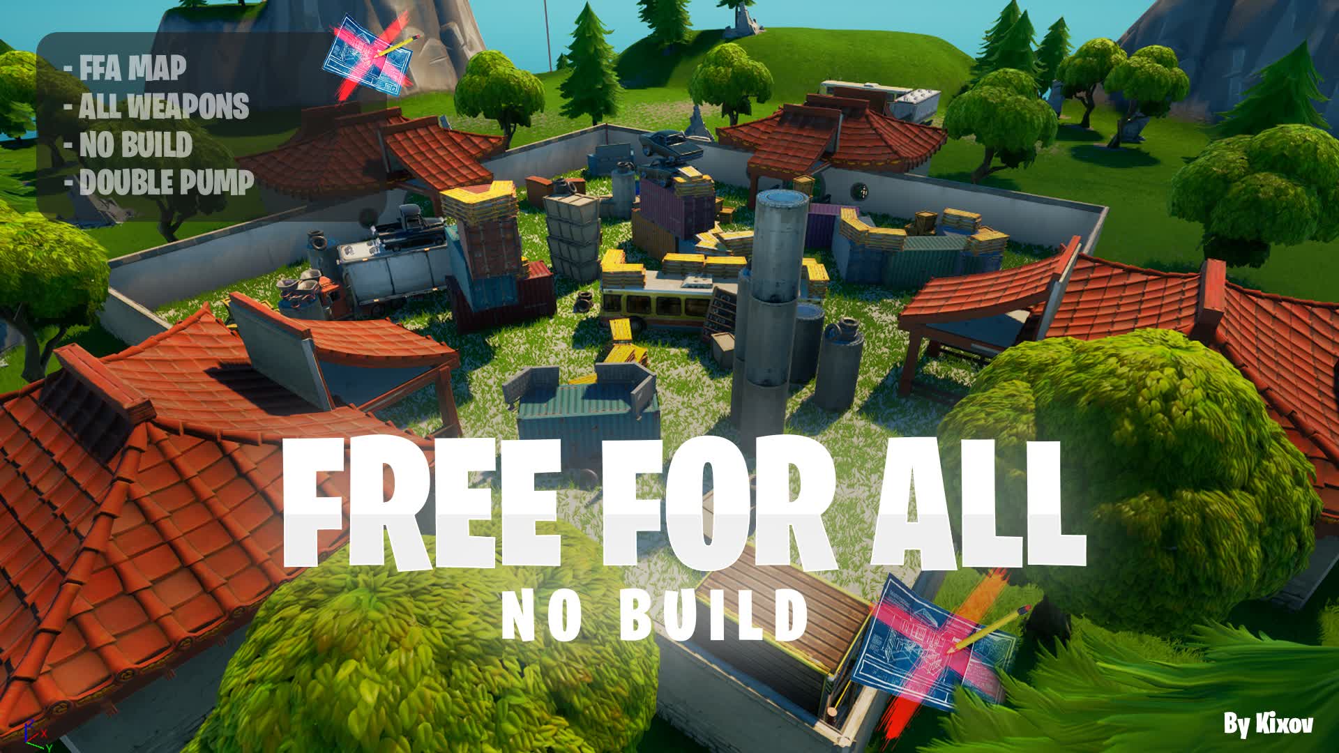 FREE FOR ALL NO BUILD 2542-4982-7008 by kixov - Fortnite Creative Map ...