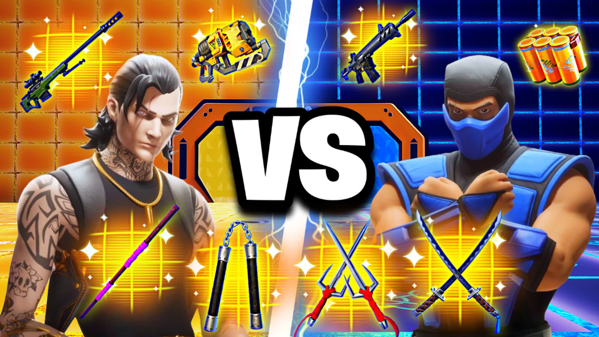 CRAZY TMNT💙SUB ZERO VS MIDAS💛 5784-9409-5209 by knas - Fortnite ...